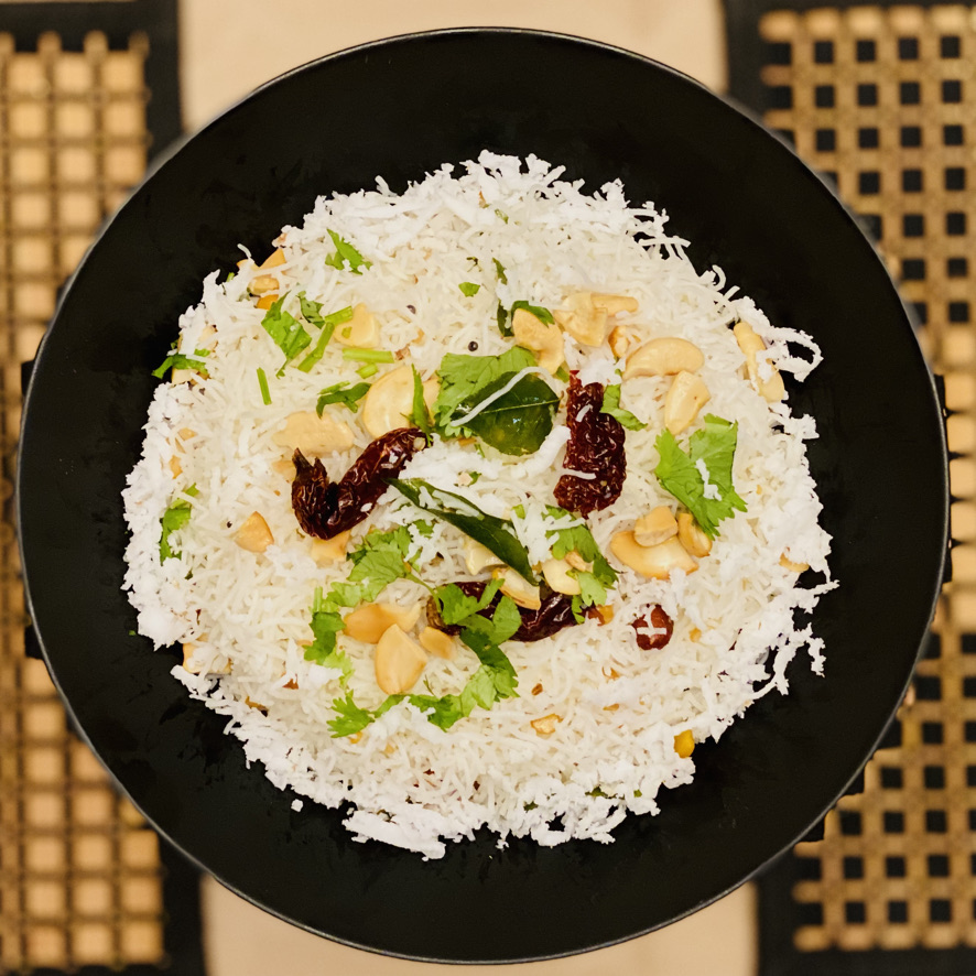 Coconut sevai – Rice vermicelli upma / Thengai sevai / Idiyappam ...